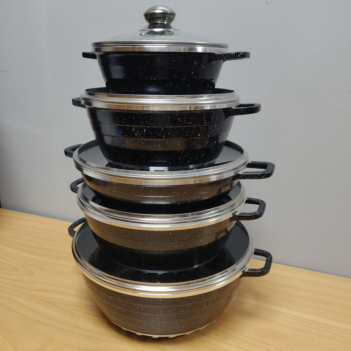 Aluminium pots stone coating (5pcs) – Supermenu