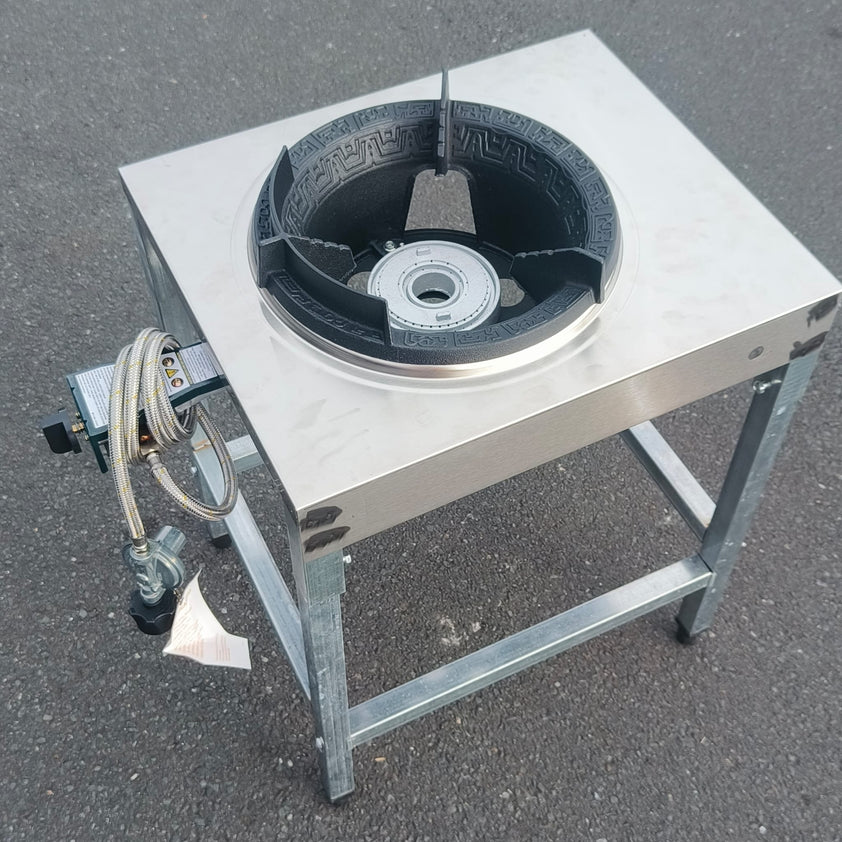 Large high pressure gas burner with stand – Supermenu